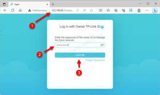 Вход в настройки TP-Link Deco – 192.168.68.1 или tplinkdeco.net